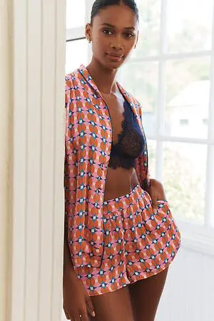 LYREBIRD Silky Pajama Shorts Multicolor