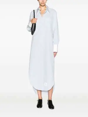 Thom Browne Striped Shirt Dress - Blue