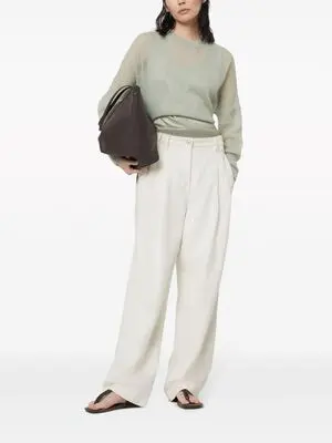 Brunello Cucinelli Sleeveless Stretch-silk Tank Top - Green