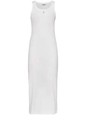 Brunello Cucinelli Logo-embroidered Tank Dress