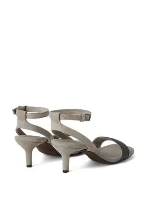 Brunello Cucinelli 60mm Monili Suede Sandals
