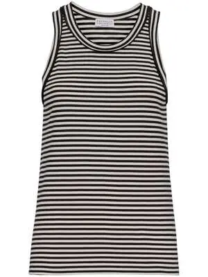 Brunello Cucinelli Striped Tank Top