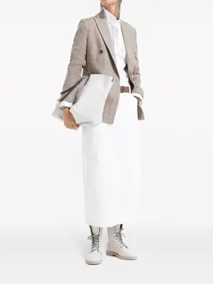 Brunello Cucinelli Monili-trim Cotton Shirt