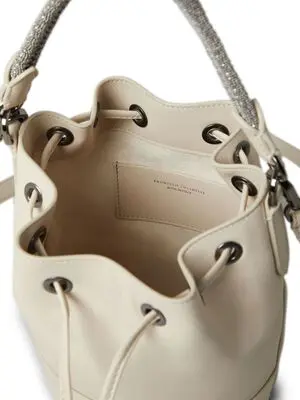 Brunello Cucinelli Leather Bucket Bag