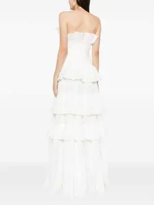 Acler Ascot Ruffled Strapless Gown