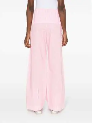 FORTE_FORTE Gingham-check Wide-leg Trousers