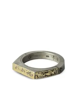 PARTS OF FOUR Sistema Gold-plated Ring
