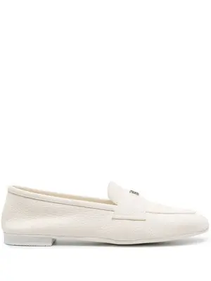 Casadei Antilope Leather Loafers - Neutrals