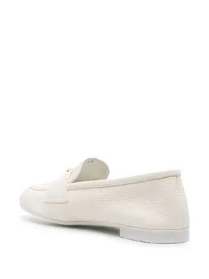 Casadei Antilope Leather Loafers - Neutrals