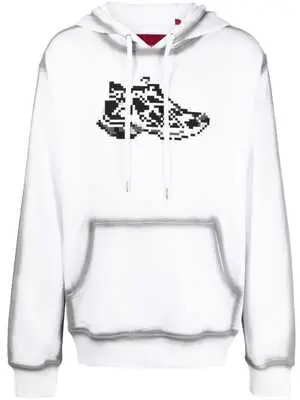 MOSTLY HEARD RARELY SEEN Runner Graphic Hoodie - White