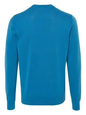 Aspesi Fine-knit Cotton Jumper - Blue