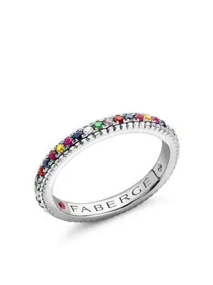 Faberge Colour Of Love Multi-stone Ring - Silver