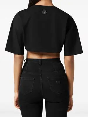 Philipp Plein Crystal-embellished Logo T-shirt