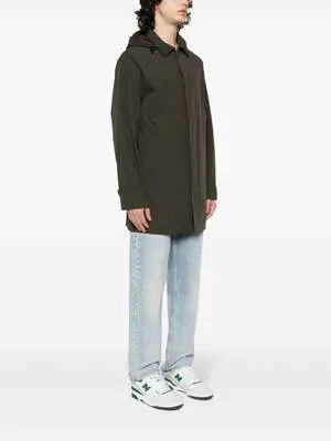 Aspesi Single-breasted Raincoat - Green