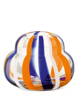 LSA INTERNATIONAL Folk Glass Vase - Orange