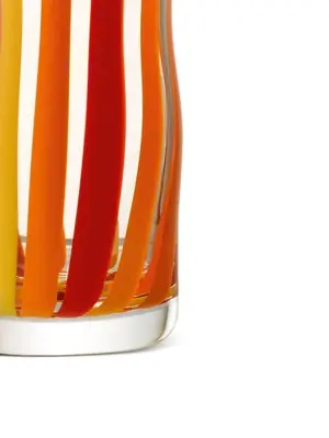 LSA INTERNATIONAL Folk Striped Glass Vase