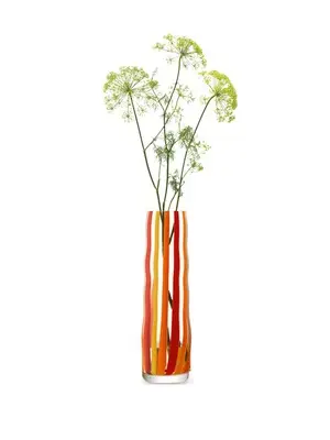 LSA INTERNATIONAL Folk Striped Glass Vase