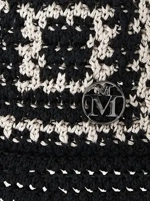 MAISON MICHEL Axel Crochet Bucket Hat - Black