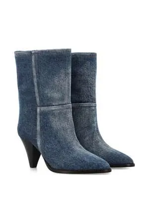 Isabel Marant Étoile Rouxa 75mm Denim Boots - Blue