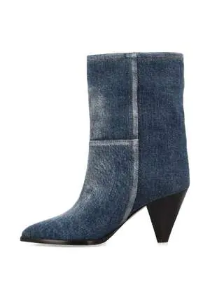 Isabel Marant Étoile Rouxa 75mm Denim Boots - Blue