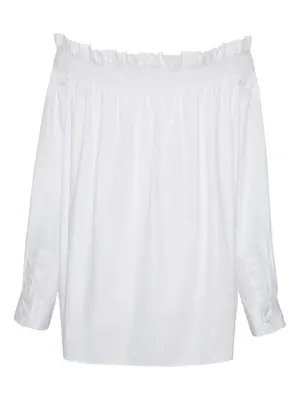 Adam Lippes Visby Cotton-poplin Blouse