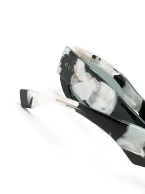 Gucci Rectangle-frame Sunglasses - Black