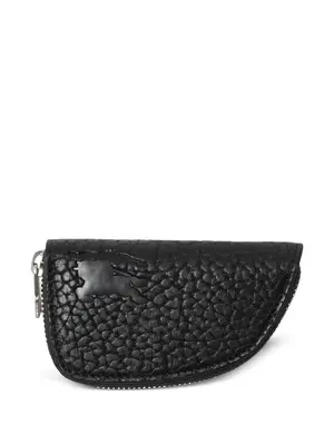 Burberry Shield Leather Coin Purse - Black