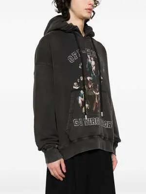 Off-White Graphic-print Cotton Hoodie