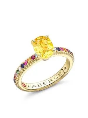 Faberge 18kt Gold Multi-stone Ring - Yellow