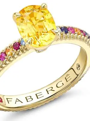 Faberge 18kt Gold Multi-stone Ring - Yellow