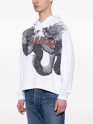 Dsquared2 Dragon-print Cotton Hoodie