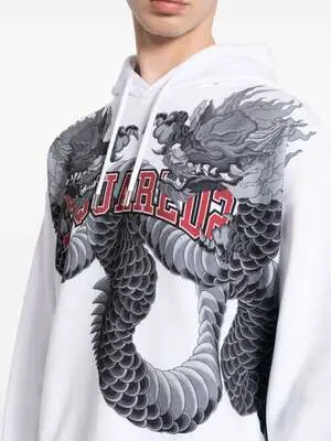 Dsquared2 Dragon-print Cotton Hoodie