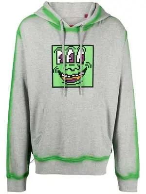 MOSTLY HEARD RARELY SEEN Mostly Heard Rarely Seen 8-Bit Triple The Eyes Graphic Hoodie Grey