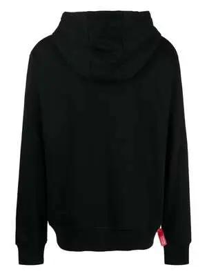 MOSTLY HEARD RARELY SEEN Money Sign Graphic-print Cotton Hoodie - Black