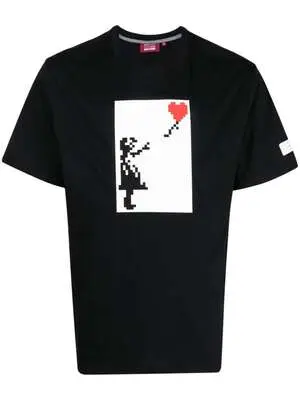 MOSTLY HEARD RARELY SEEN 8-BIT Floating Heart Cotton T-shirt