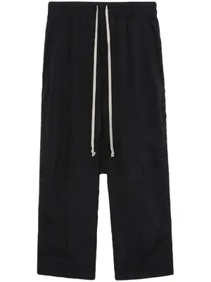 Rick Owens Pressed-crease Cropped Trousers