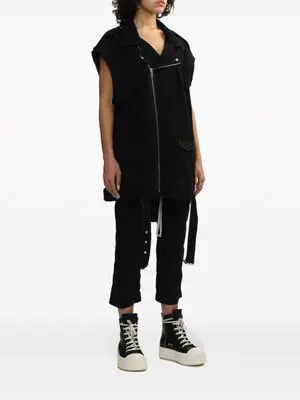 Rick Owens Pressed-crease Cropped Trousers