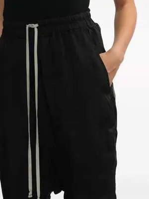 Rick Owens Pressed-crease Cropped Trousers