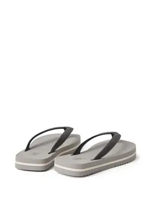 Brunello Cucinelli Monili Embellished Flip Flops - Black