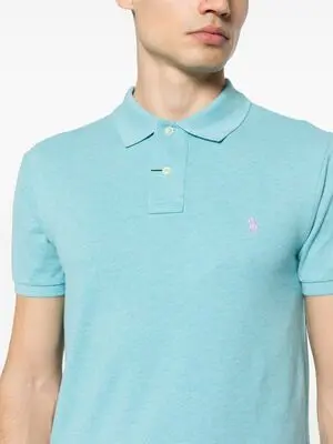 Polo Ralph Lauren Embroidered-polo Pony Polo Shirt - Blue