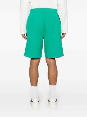 Palm Angels Palm Cotton Track Shorts - Green