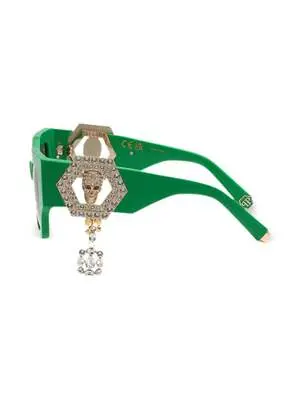 Philipp Plein Exclusive Oversized Sunglasses - Green