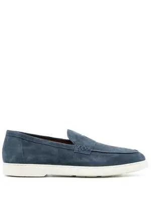 DOUCAL'S Suede Penny Loafers - Blue