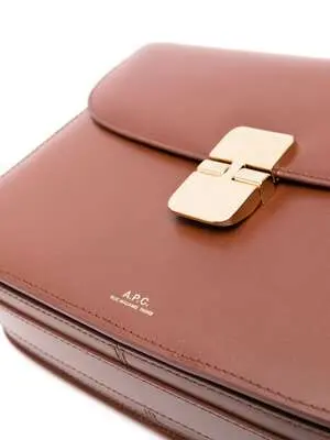 A.p.c. Grace Leather Cross Body Bag - Brown