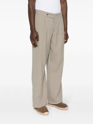 Giorgio Armani Linen Straight-leg Trousers