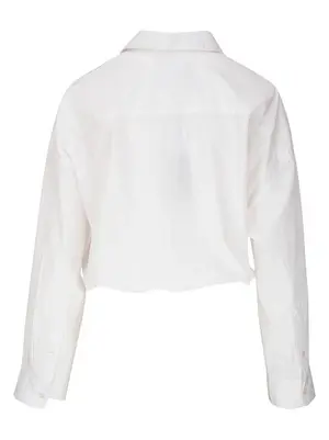 R13 Cropped Cotton Shirt
