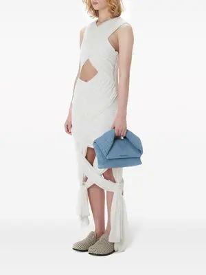 JW Anderson Draped Wrap Midi Dress