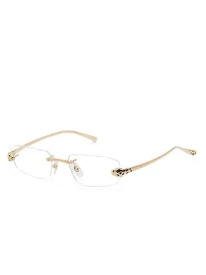 CARTIER Rectangle-frame Rimless Glasses