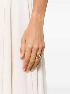 SHAUN LEANE Cherry Blossom Pearl Ring - Gold