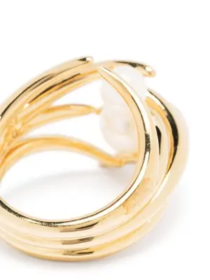 SHAUN LEANE Cherry Blossom Pearl Ring - Gold